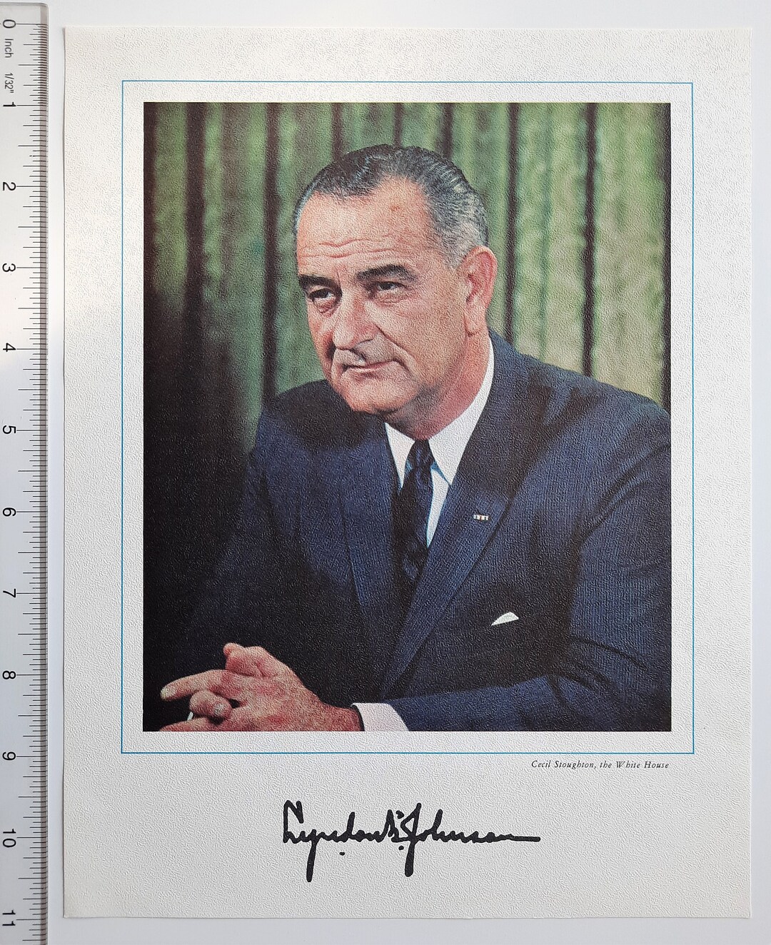 Vintage Original 1965 Print of United States U.S. President Lyndon B ...
