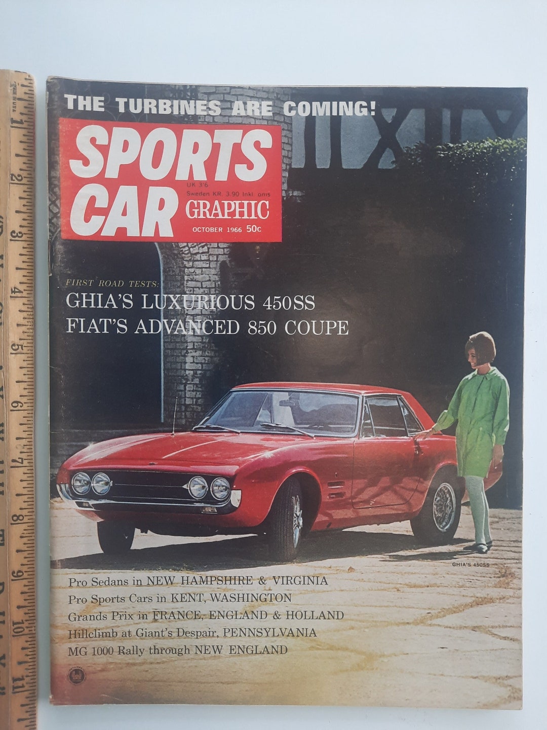 Original Sport Car Graphic Magazine, Issue: October 1966- France ...