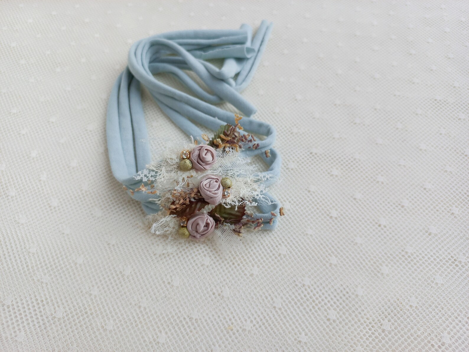 Baby Blue Newborn Headband Prop Newborn Headband Prop - Etsy