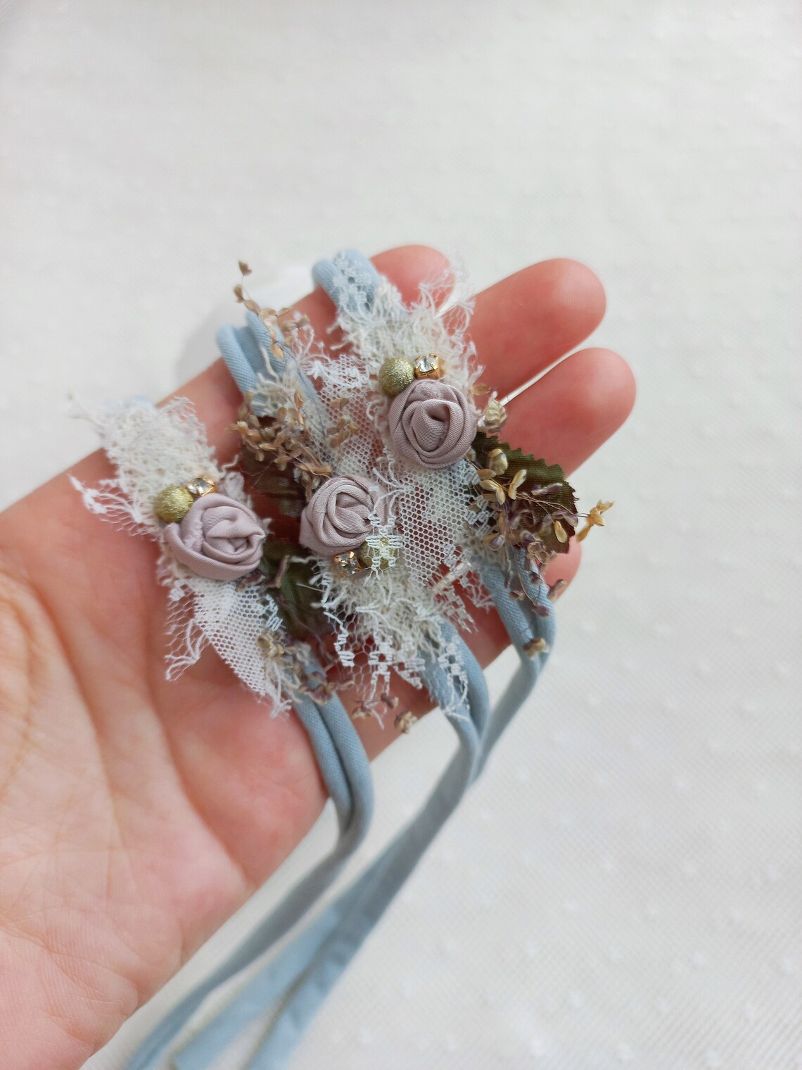 Baby Blue Newborn Headband Prop Newborn Headband Prop - Etsy