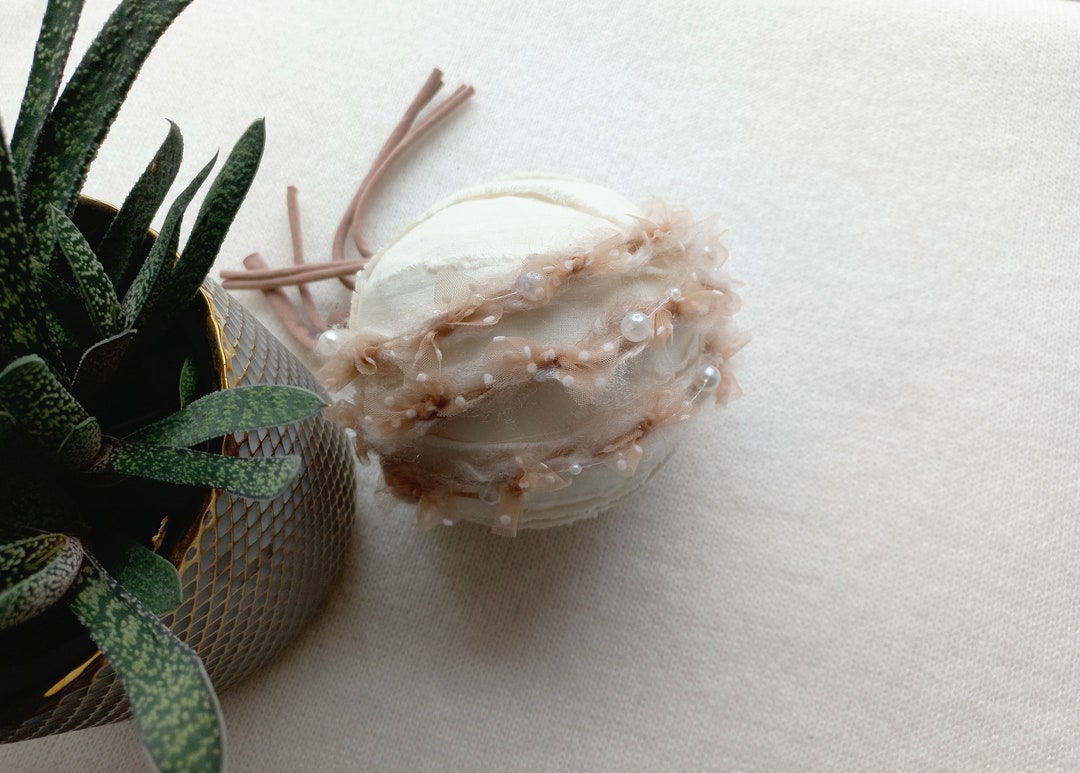 Baby Neutral Bow Tieback for Baby Girl Photography, Neutral Tieback ...