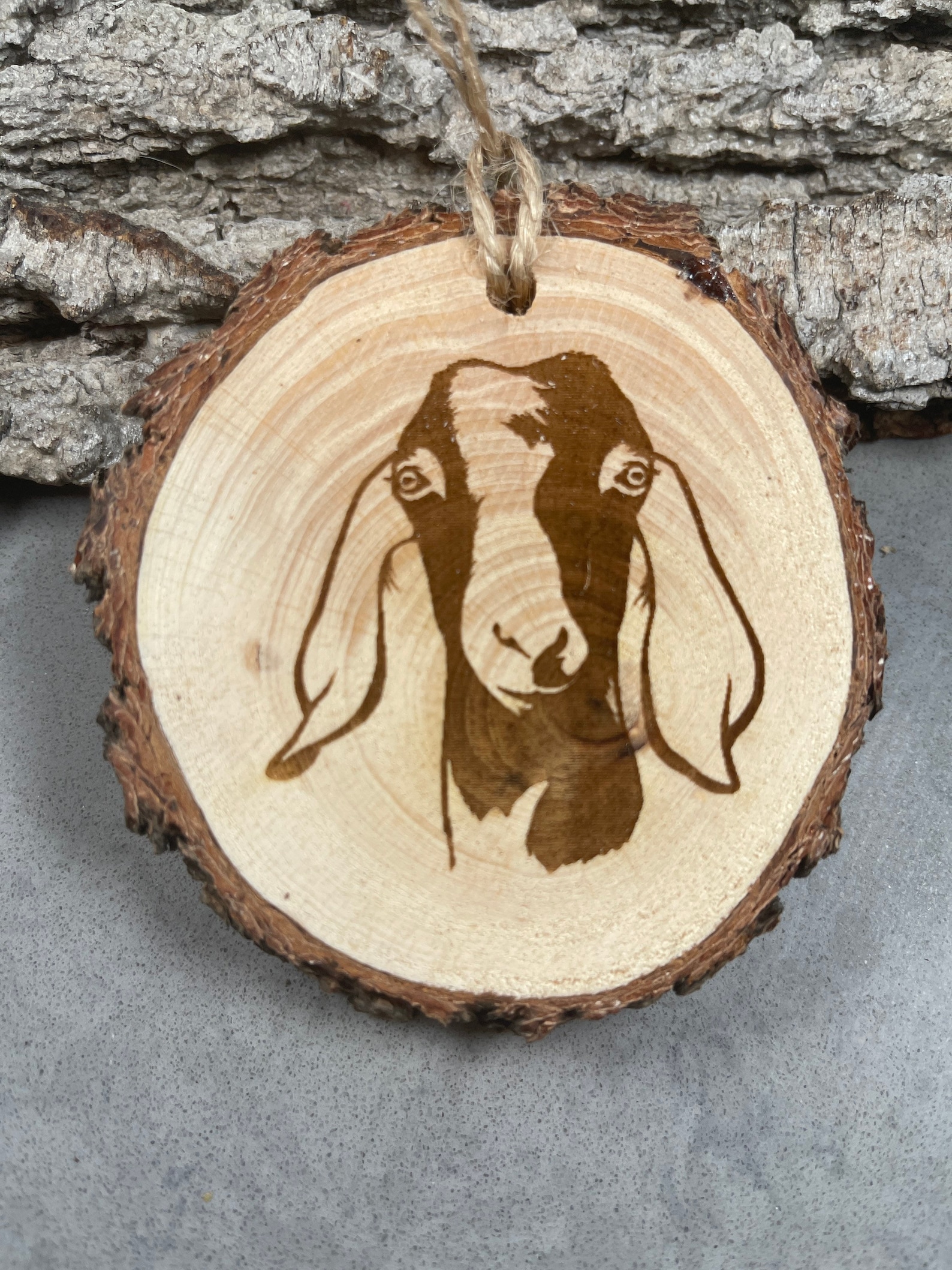 Goat Boer Goat Laser Engraved Ornament Pinon Wood Ornament - Etsy