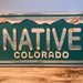 Native Colorado License Plate Wood Sign | Etsy