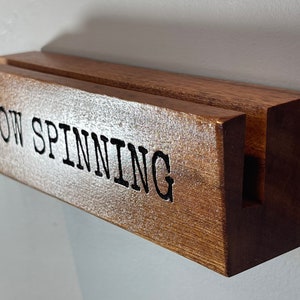 Now Spinning, Wall Mounted Record Holder, Vinyl Record Wall Display- LP ...