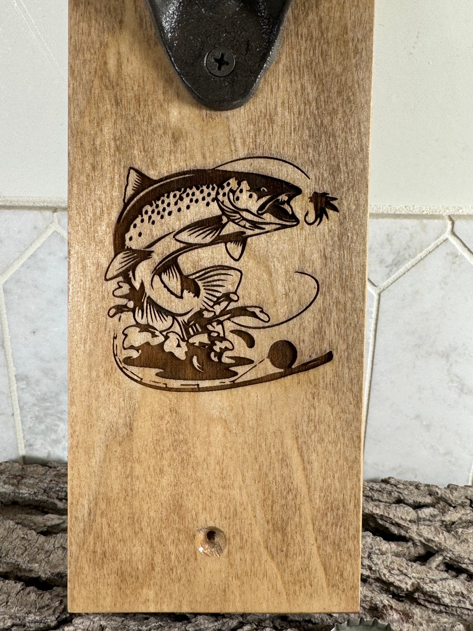 Fly Fishing Trout Beer Opener: Wall Mounted Magnetic Bottle Opener - Etsy