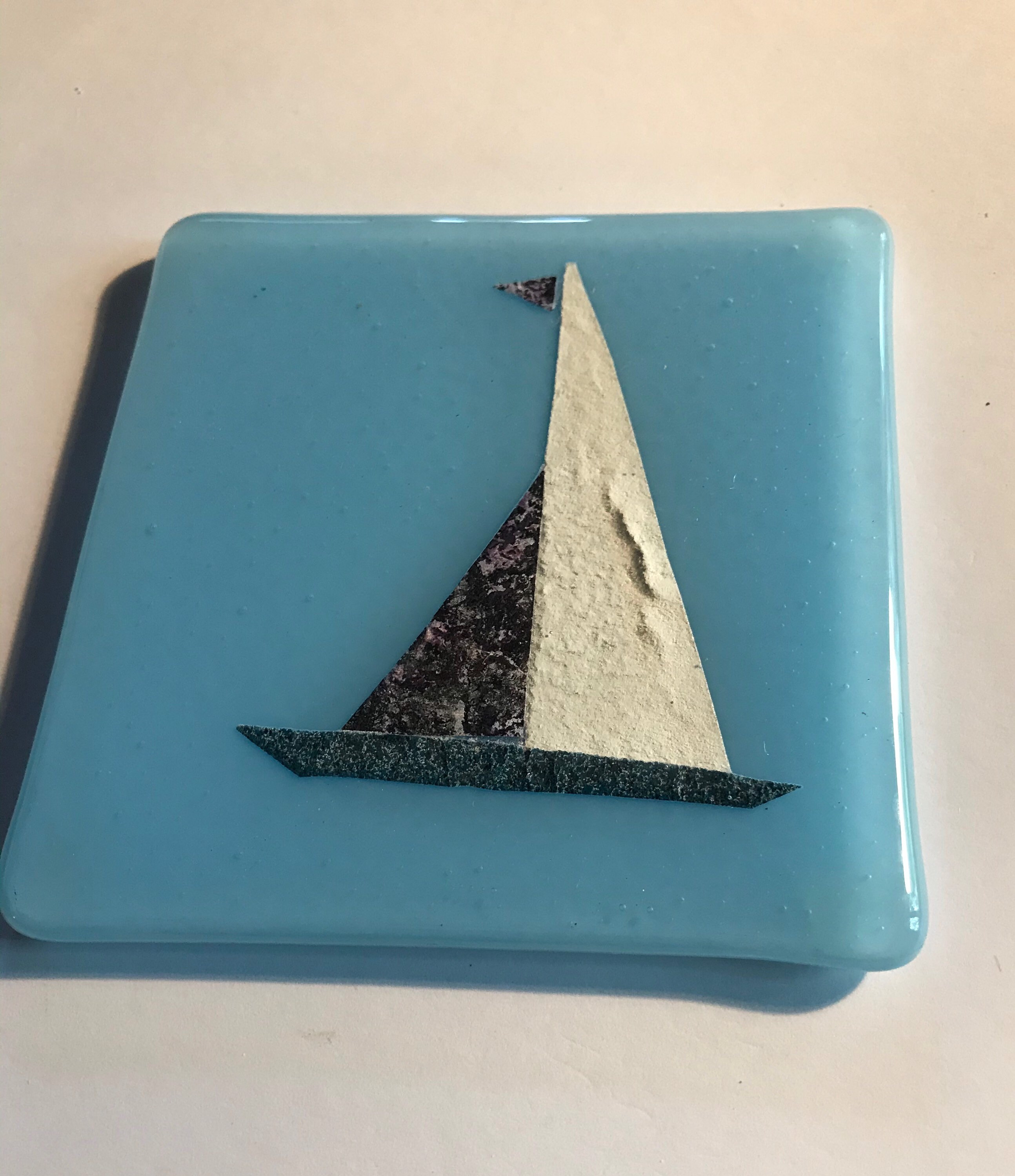 Small Boat Glass Coasters - Etsy UK