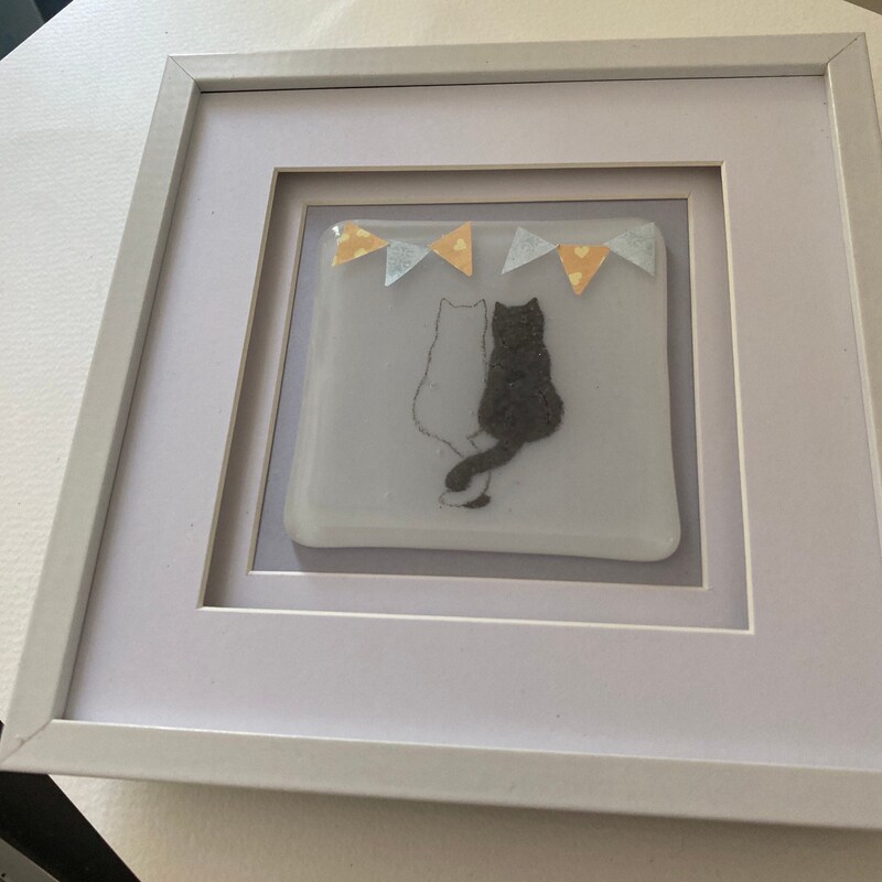 Fused Glass Cat - Etsy UK