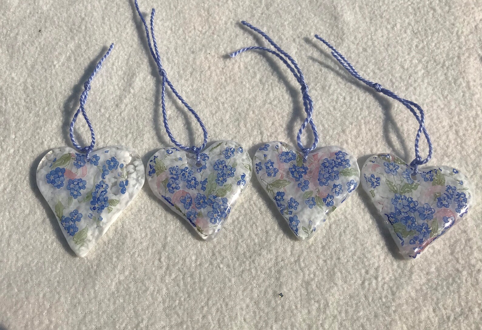 Forget Me Nots Fused Glass Forget Me Nots - Etsy UK