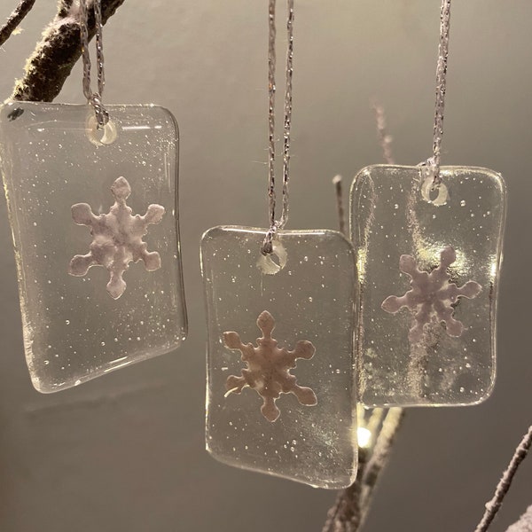 Glass Snowflake - Etsy