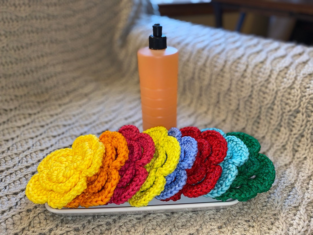 Handmade Nylon Dish and Veggie Scrubbies Dish Scrubbies Pot Scrubber ...