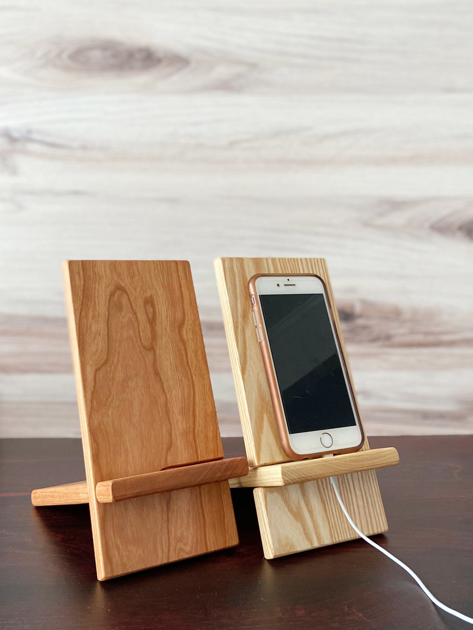 Wooden Collapsable Cell Phone Stand Hands-free Easy to Store | Etsy