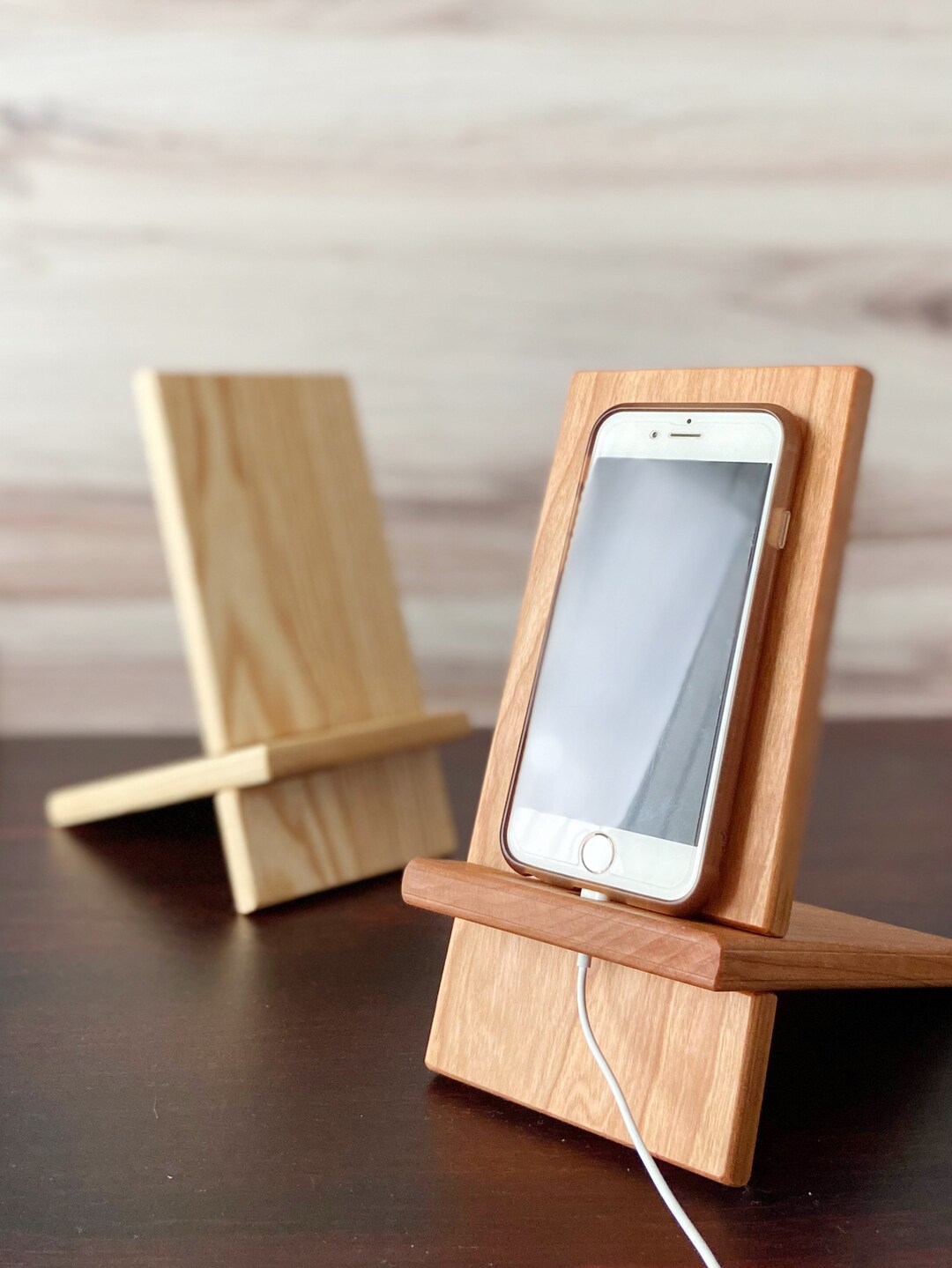 Wooden Collapsable Cell Phone Stand Hands-free Easy to Store - Etsy
