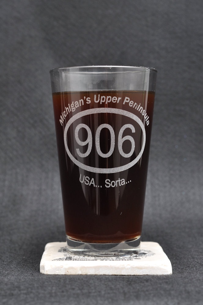 The Michigan's Upper Peninsula 906 Area Code Oval | Etsy