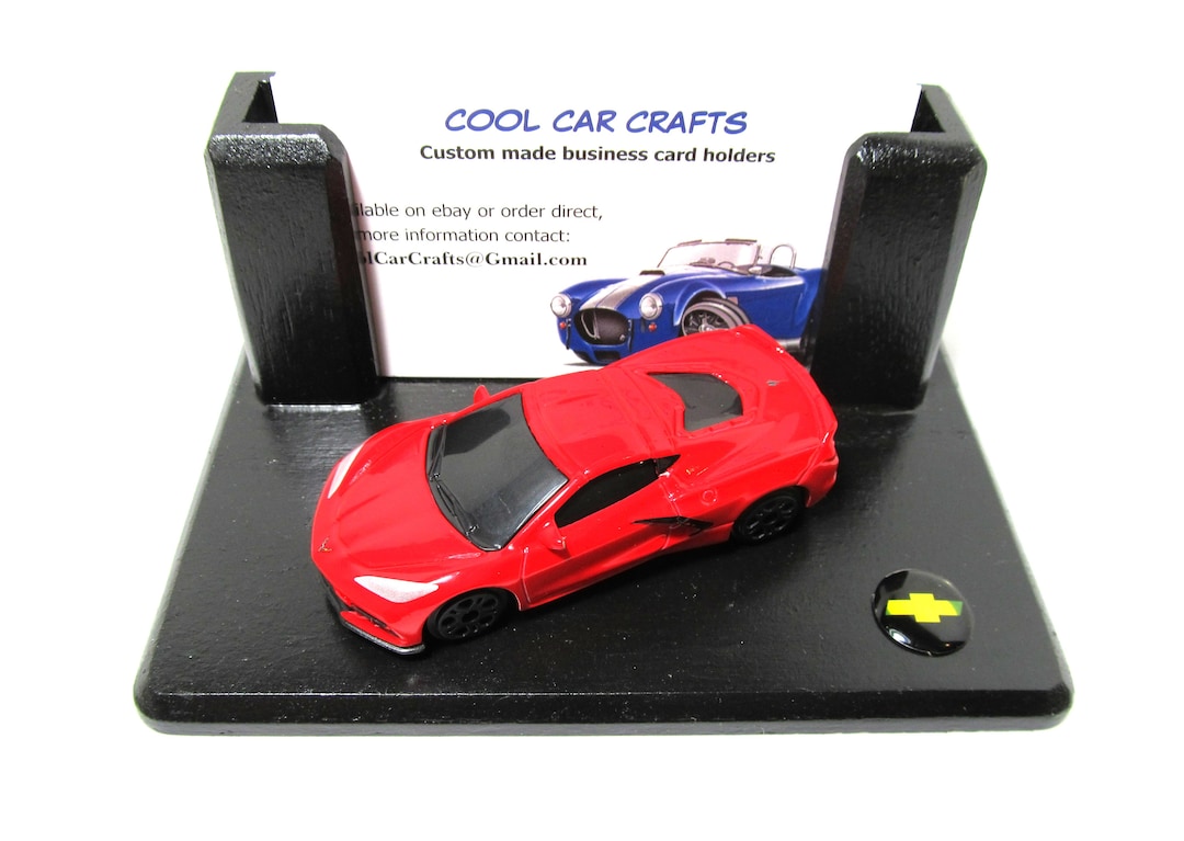 Corvette Stingray Business Card Holder "street Scene" (2 Colors / 2 ...