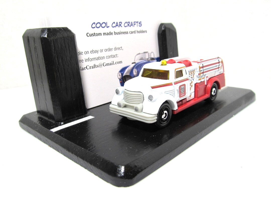 Fire Truck Business Card Holder Display for Fire Fighter or - Etsy