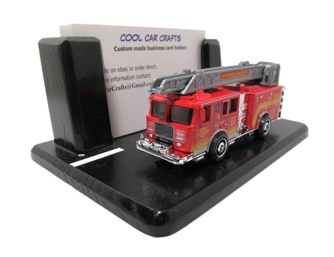 Fire Truck Business Card Holder Display 2 Options for Fire Fighter or ...