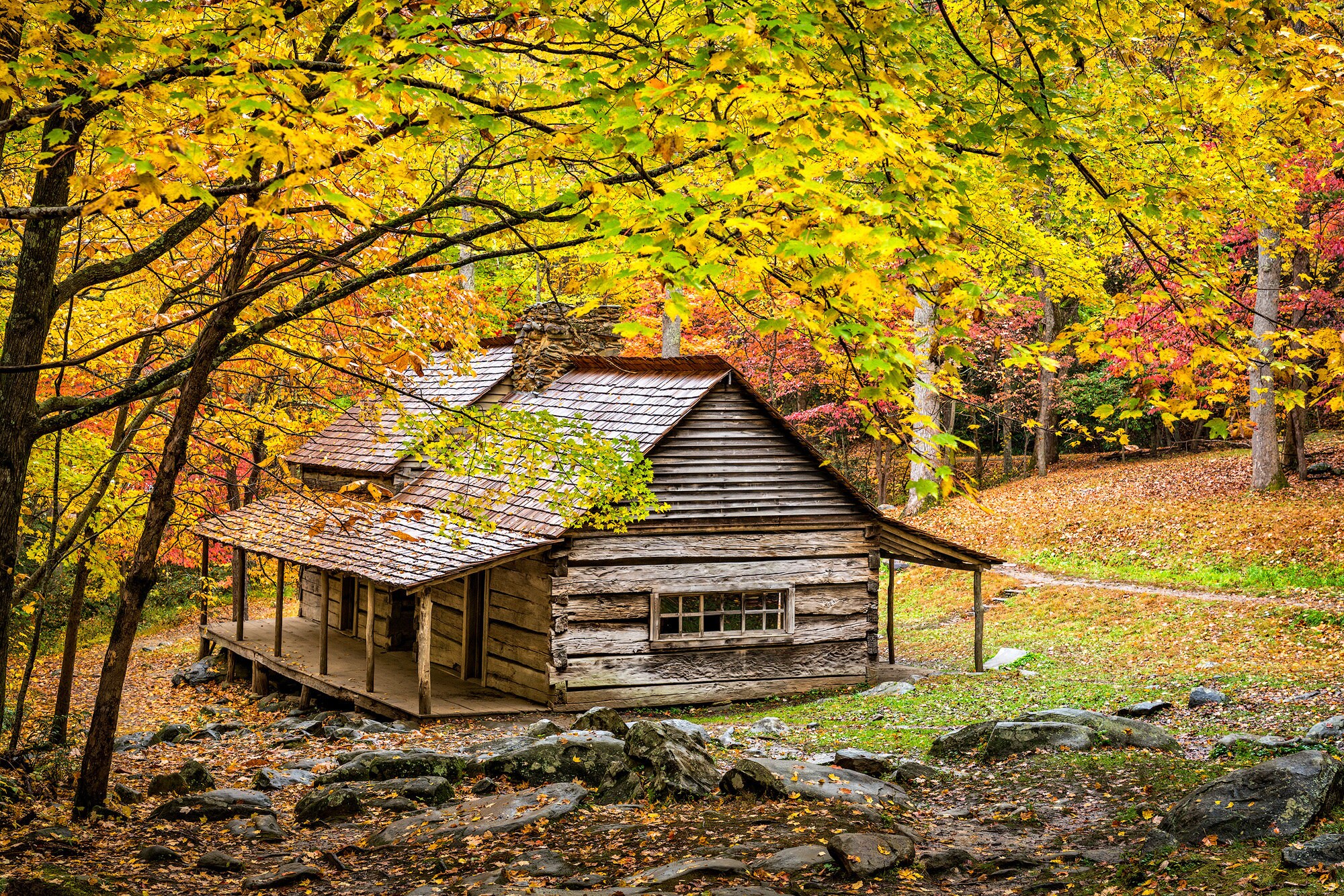 Autumn at the Ogle Cabin - Digital Download - Fine Art Photography ...