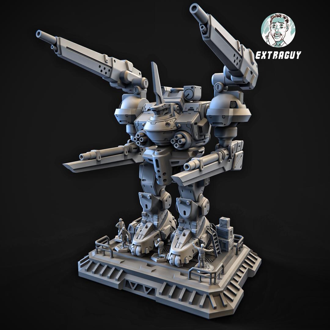 Broken Axe Mech 100mm - Etsy