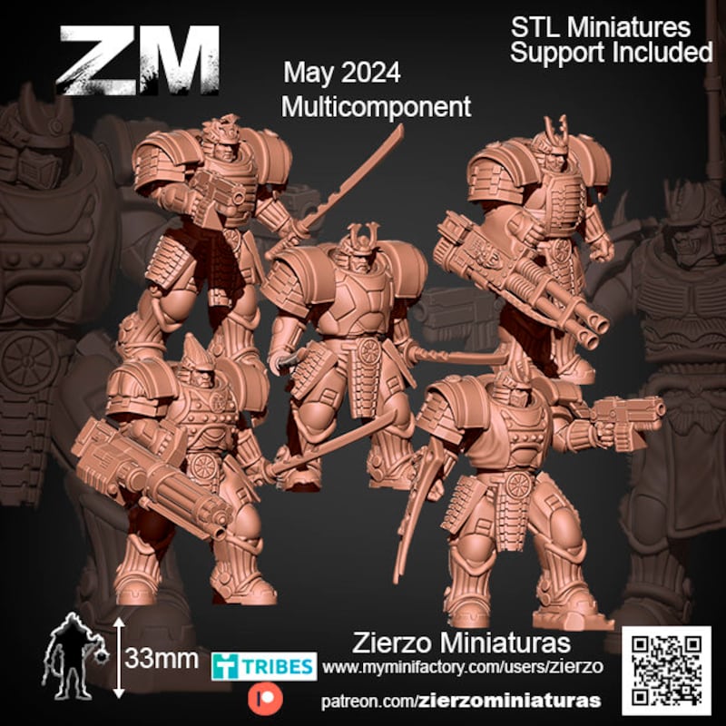Samurai Marine Miniatures - Etsy