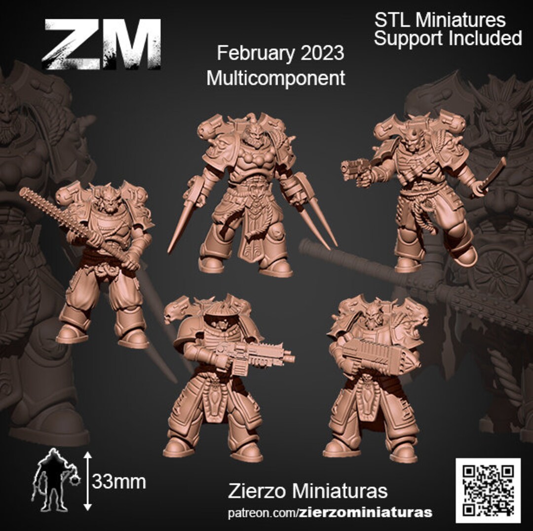 Space Oni Warrior Squad - Etsy