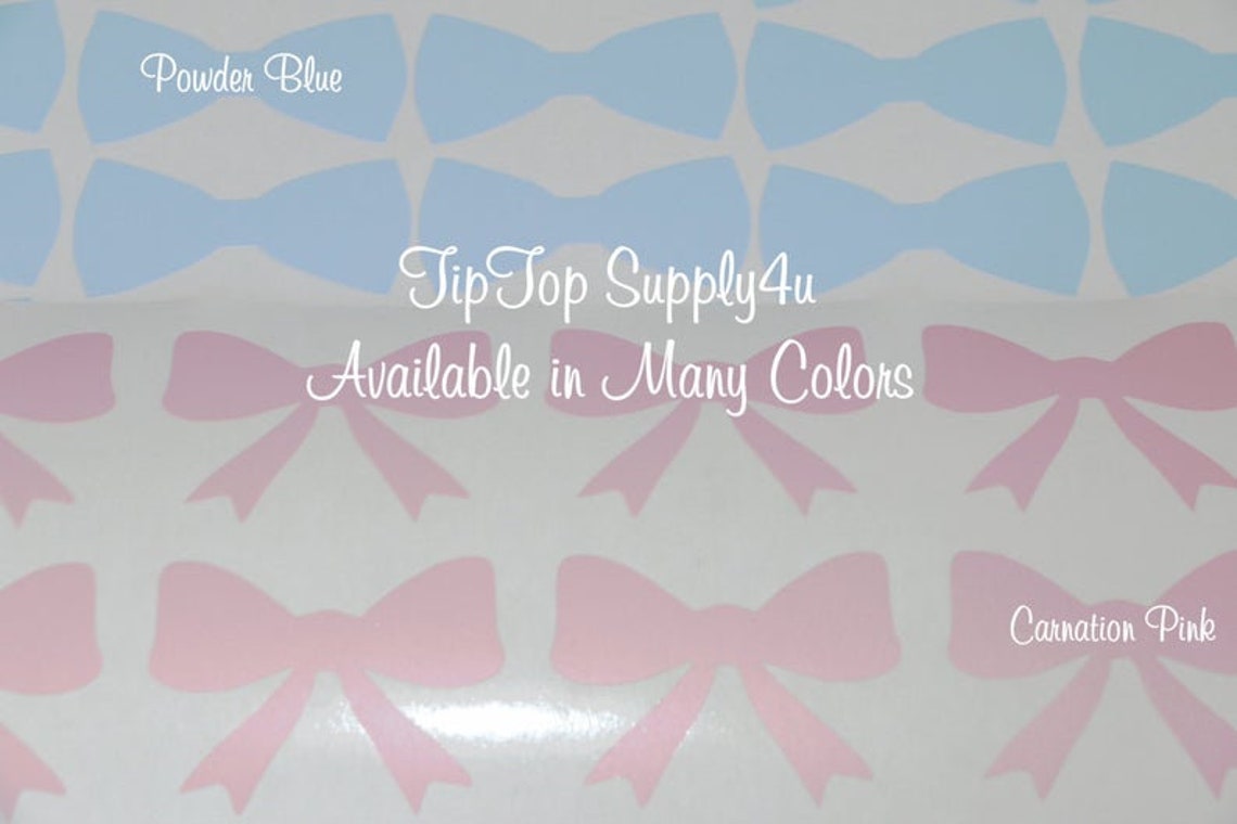 12 Bow Tie 12 Bows clear disposable cup or 20 vinyl | Etsy