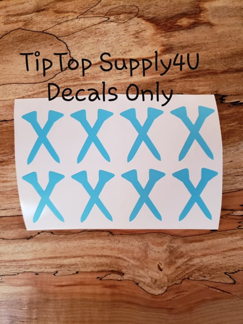 24+ Golf Tees Clear Disposable Cups or 20+ Vinyl Decals.baby Shower ...