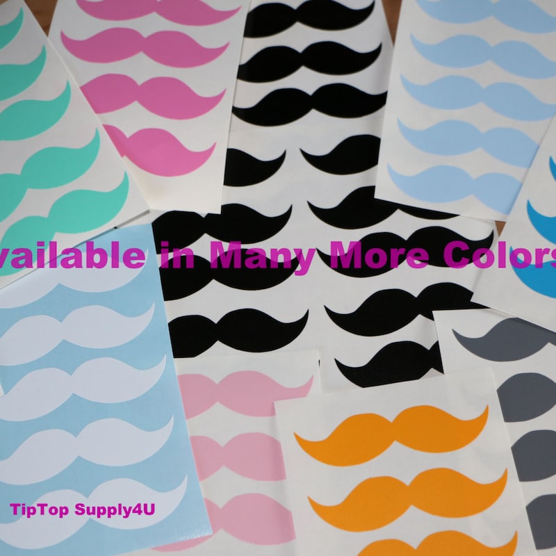 Mustache Stickers - Etsy