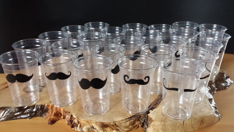 24+ Mustache Cup With 5 Mustache Designs or 20+ Vinyl Decals.baby ...