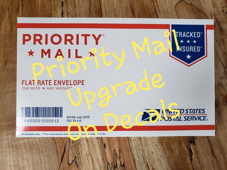 Priority Mail Upgrade on Decals or Cups purchased. | Etsy