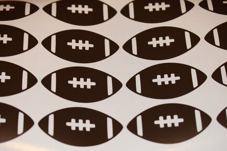 24+ Football Clear Party Cup or 20+ Vinyl Decals. Kids Party,gender ...