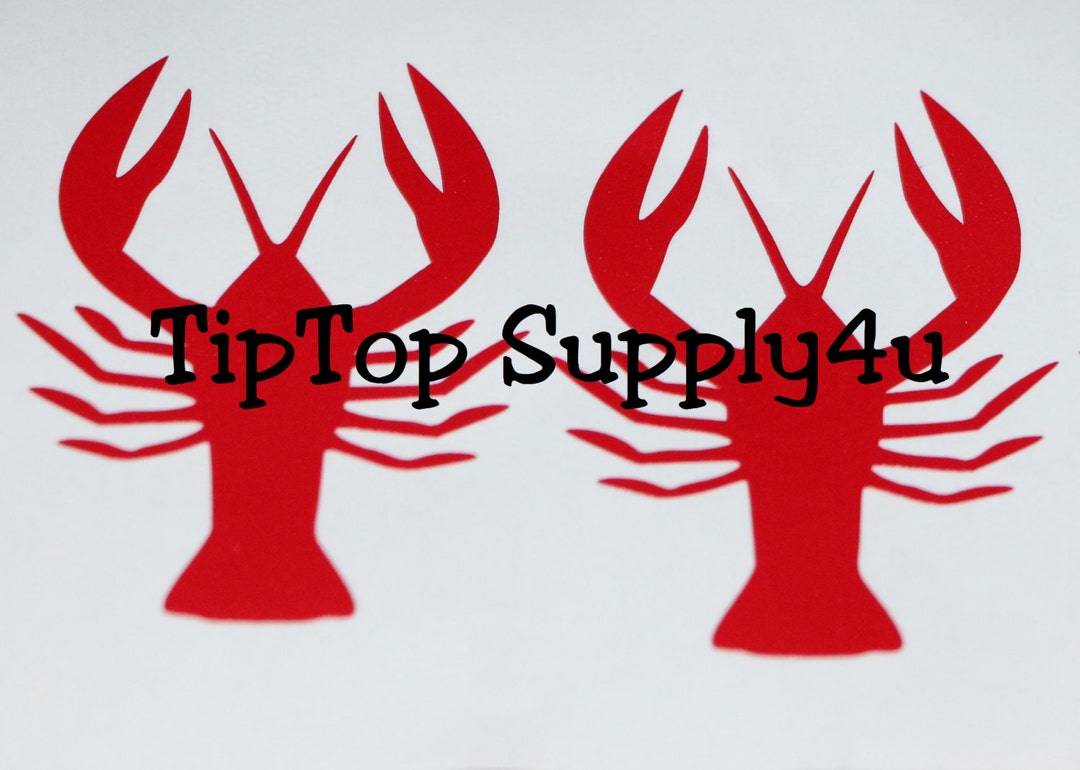 20 + Crawfish Vinyl Sticker Decal. Crawfish Boil, Crawfish Party ...