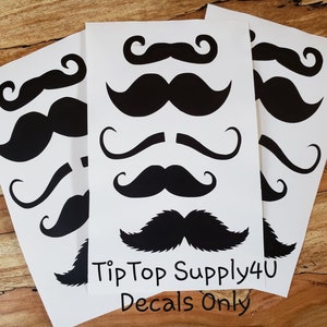 24+ Mustache Cup With 5 Mustache Designs or 20+ Vinyl Decals.baby ...