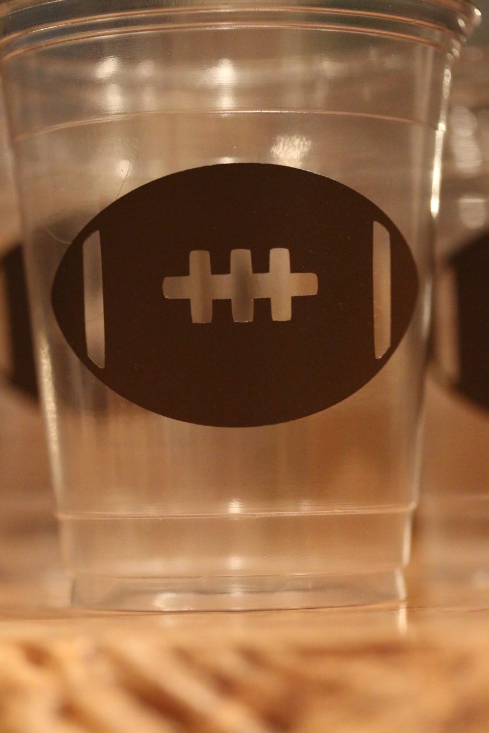24+ Football Clear Party Cup or 20+ Vinyl Decals. Kids Party,gender ...