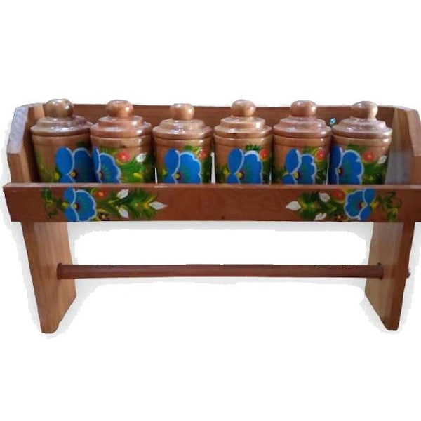 Wooden Spice Rack - Etsy