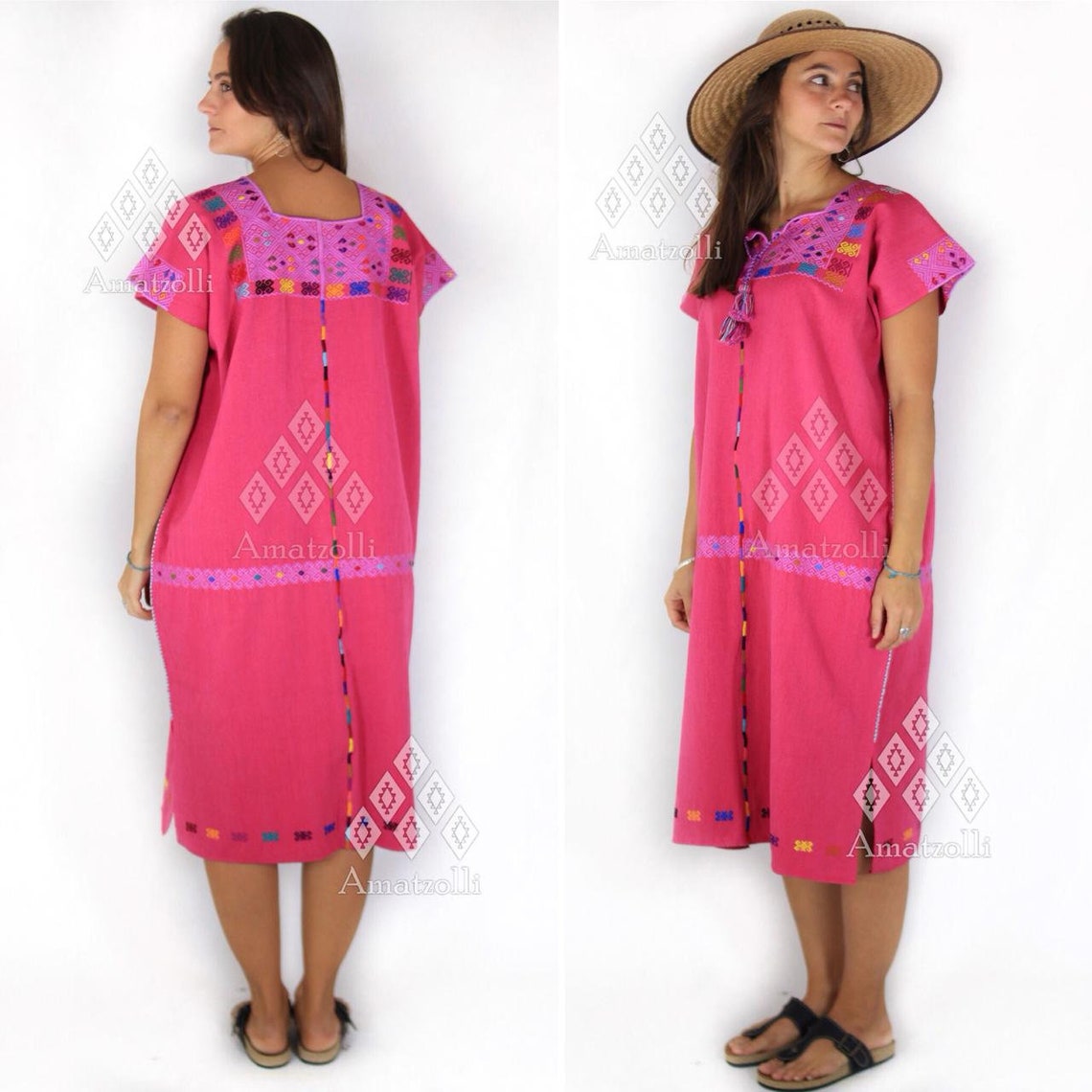 Huipil Mexican Handmade Dress Handmade From Chiapas | Etsy