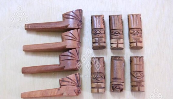 LOT OF 6 Mexican Carved Pipes Maya Model | Etsy