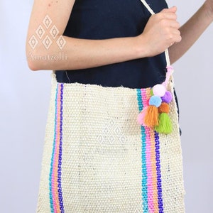Morral De Palma With Mexican Artisan Pompón - Etsy