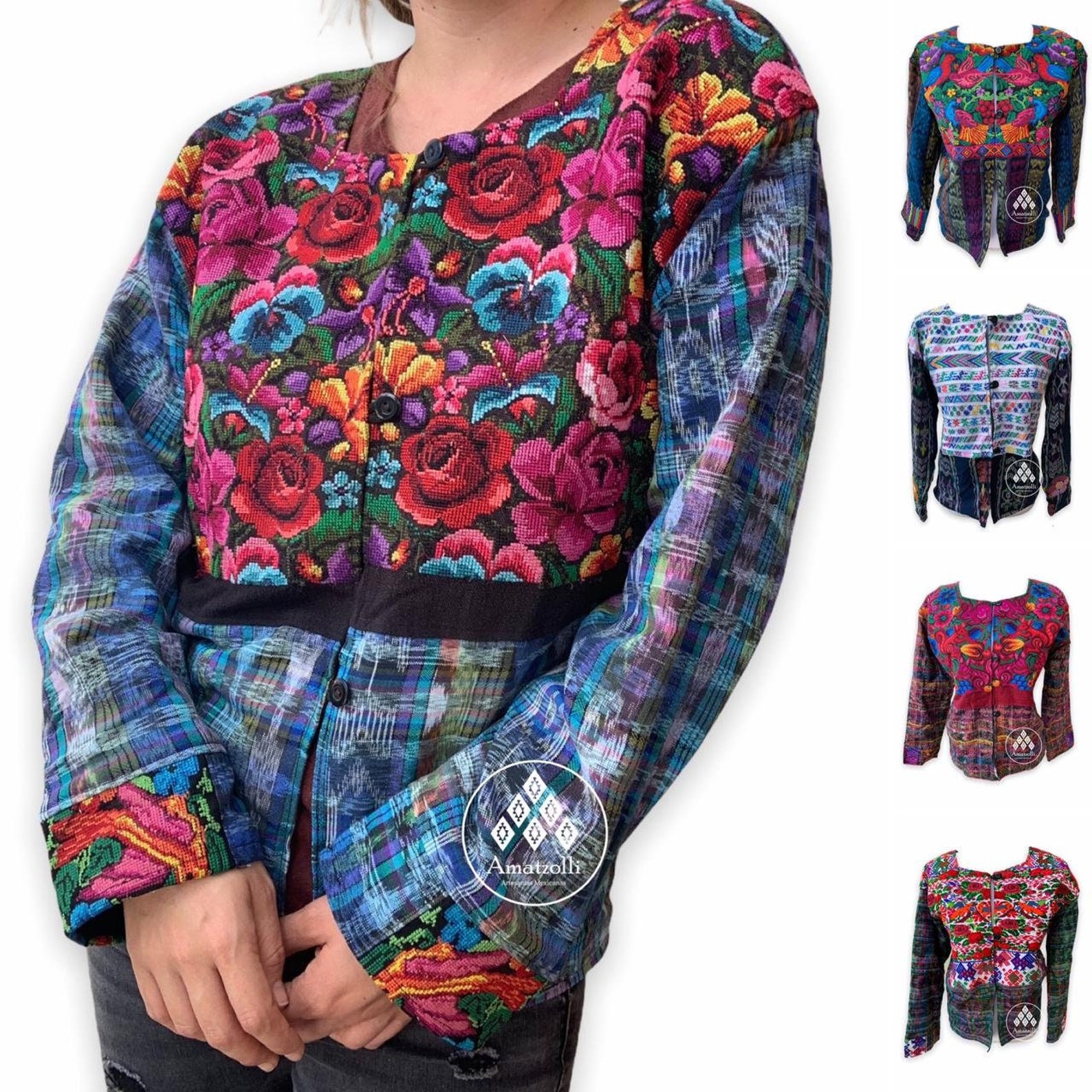 Saco Artesanal Mexicano modelo Maya - Etsy México