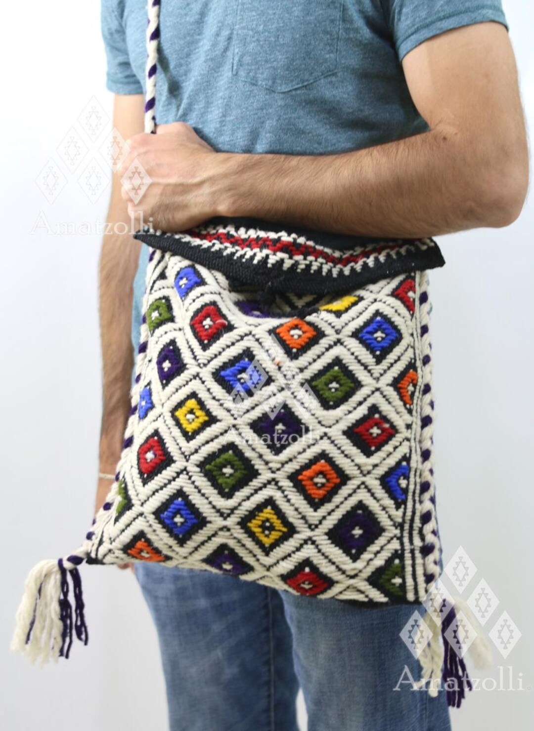 Morral Unisex From Mexican Loom Model Toro - Etsy