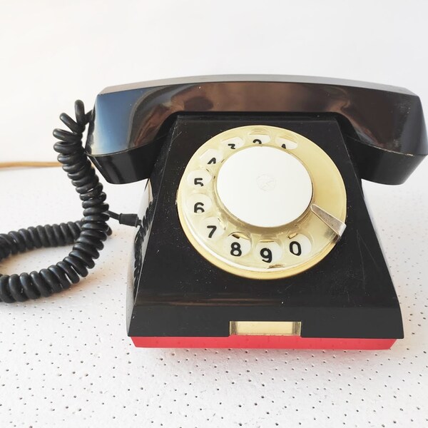 Vintage Rotary Phone - Etsy
