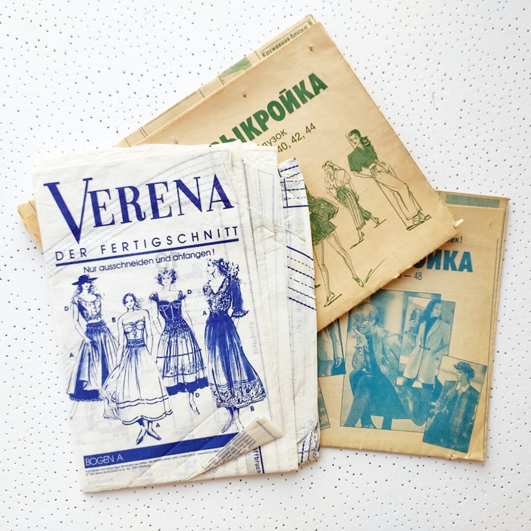 Super Sewing Patterns DIY Women's Clothing Vintage Blueprints From ...