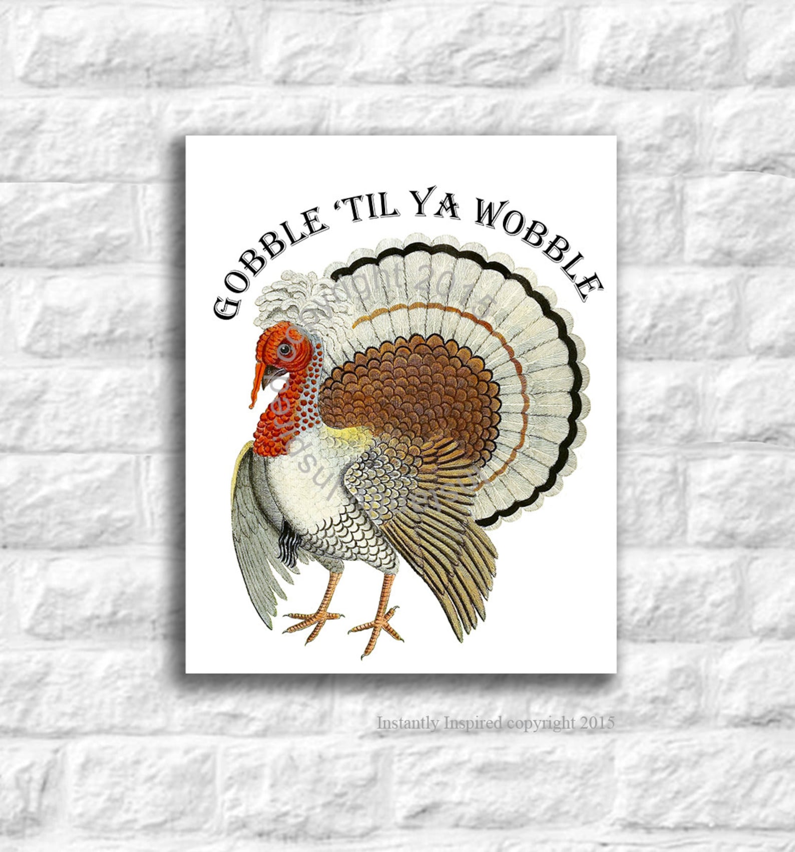 Thanksgiving Decor Poster Printable JPG File Instant Digital Download ...