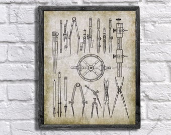 Engineering Drawing Wall Art - Etsy