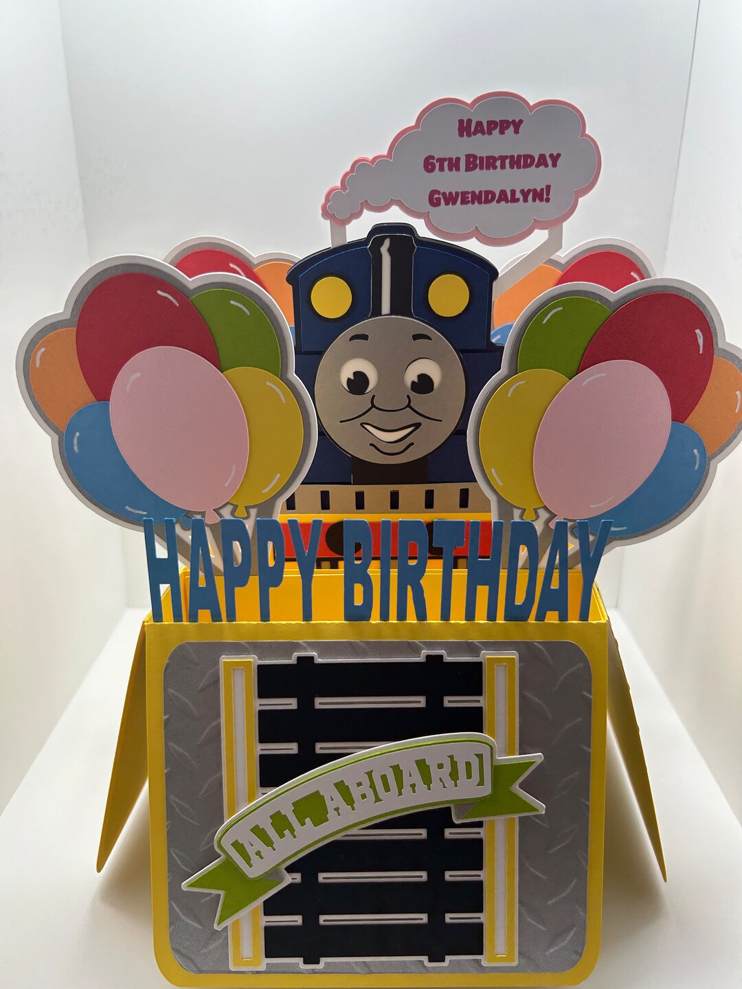 Boy / Girl Thomas the Train Pop up Centerpiece - Etsy