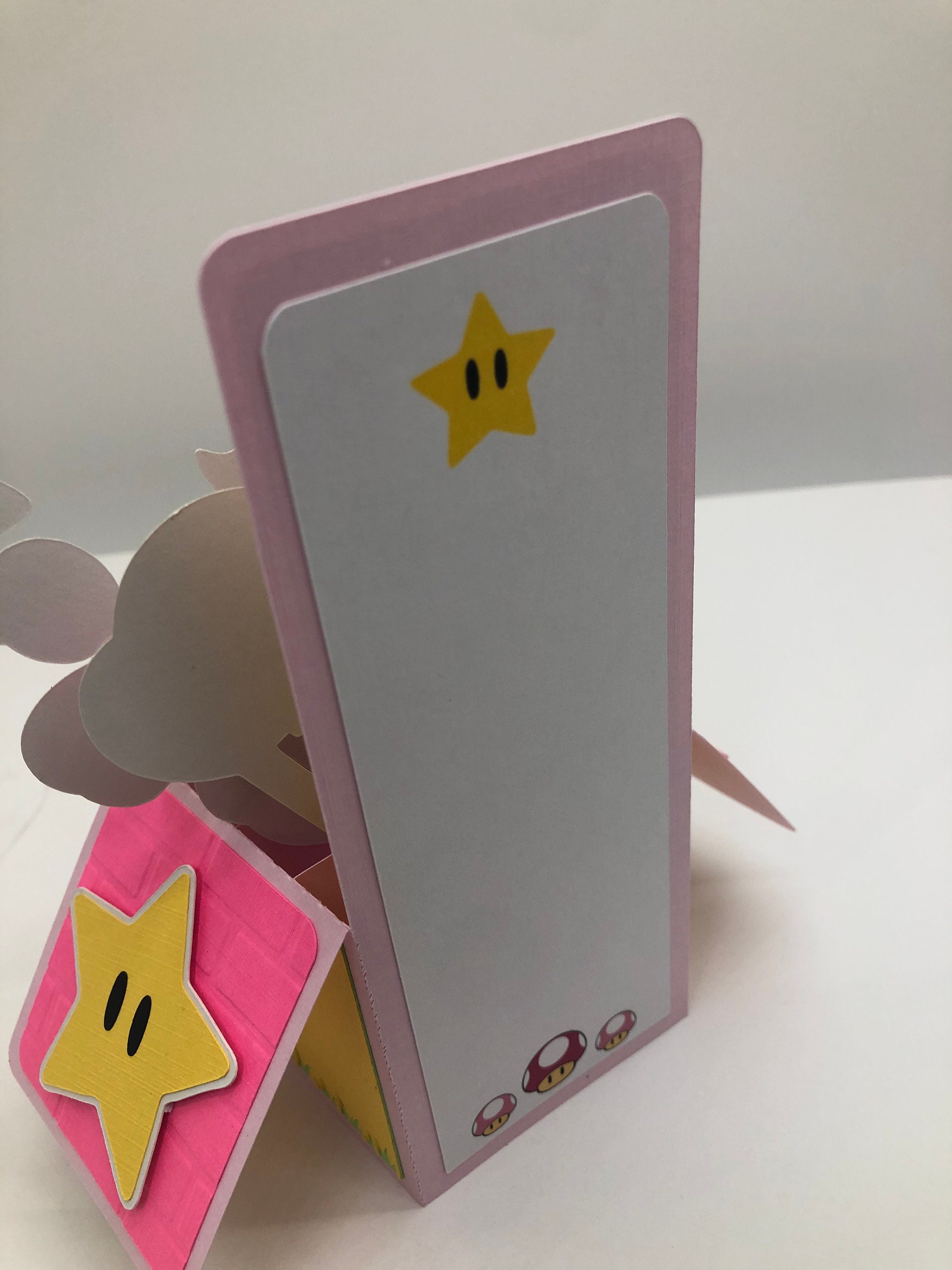 1 Mario Princess Peach Pop up Card - Etsy
