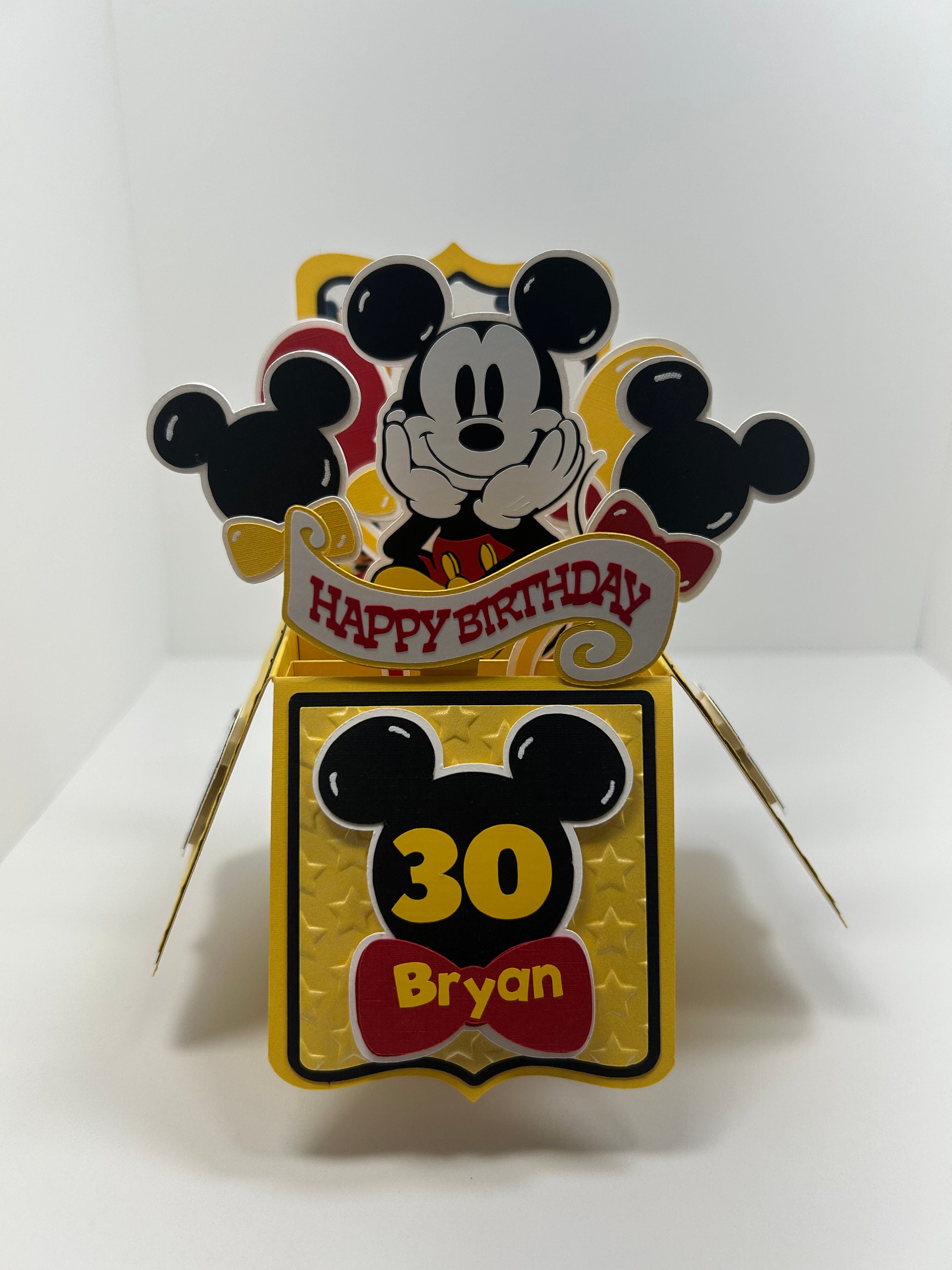 1 Oh Mickey Birthday Pop up Card - Etsy