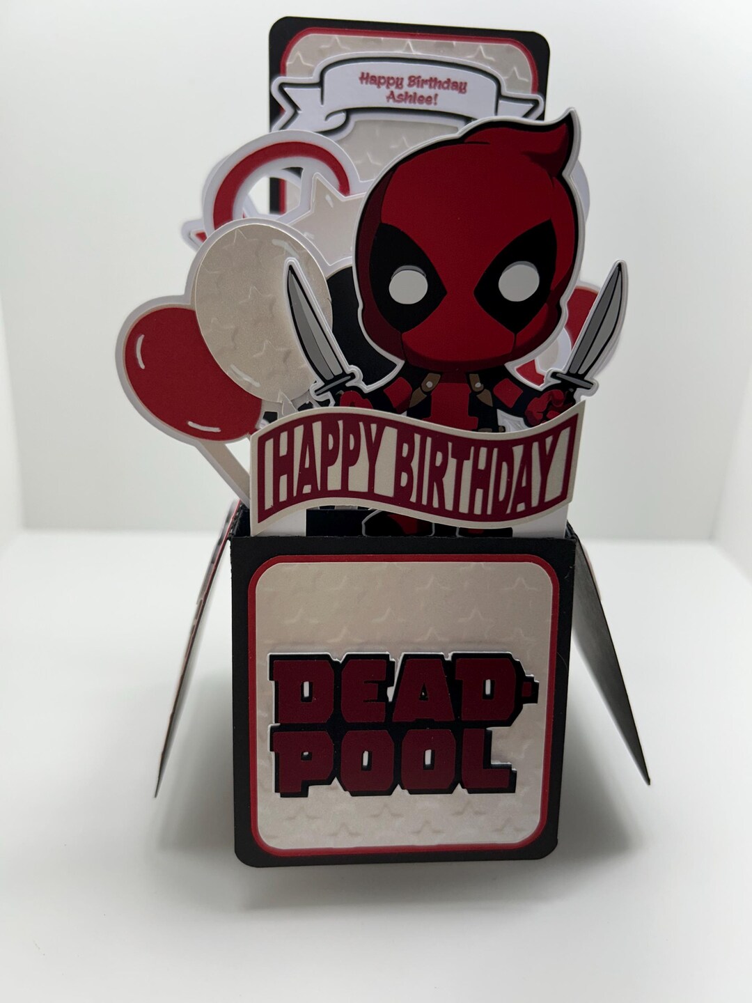 Deadpool Pop-up Card - Etsy