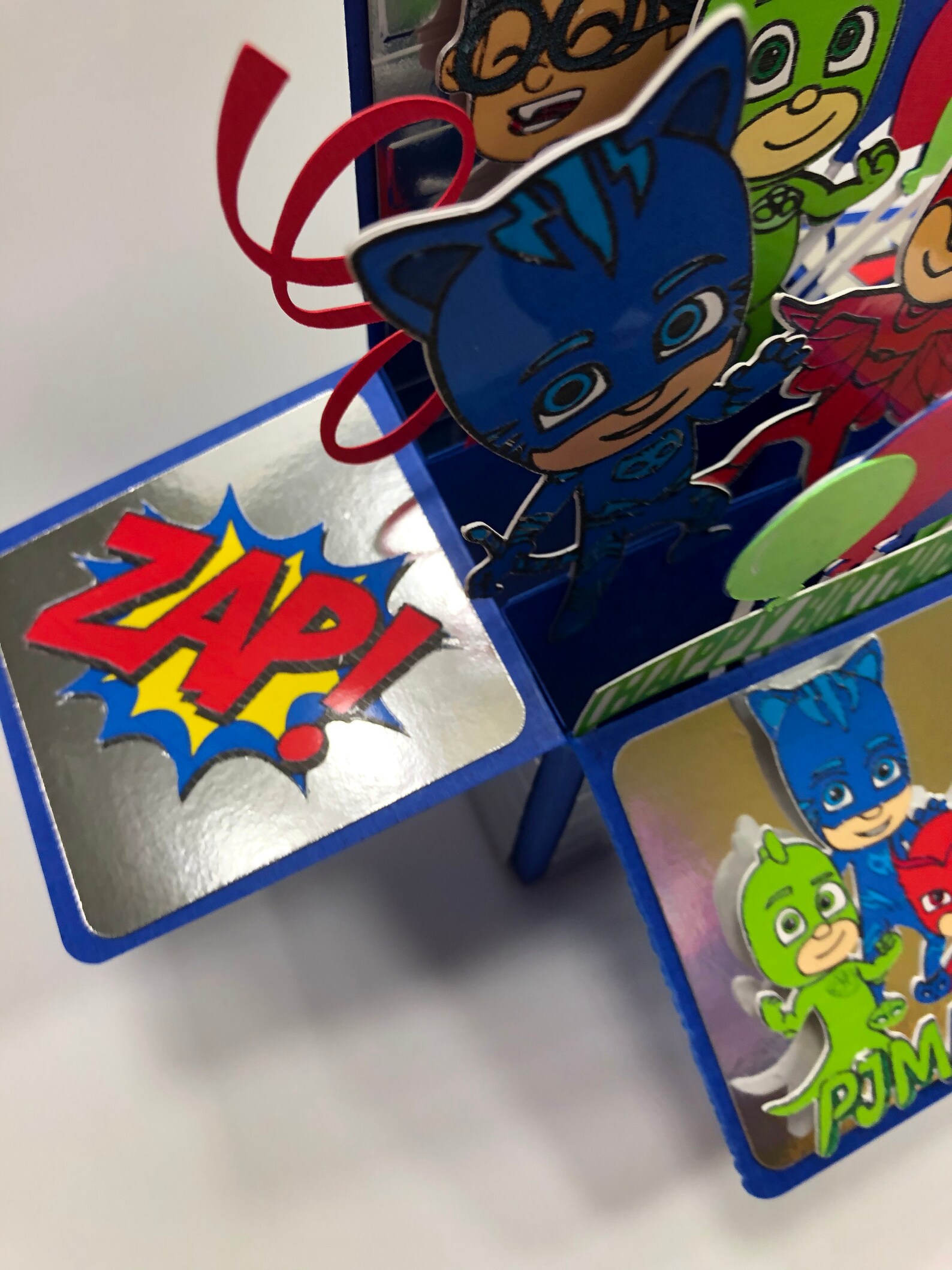 Happy Birthday PJ Masks Style Pop up Card | Etsy