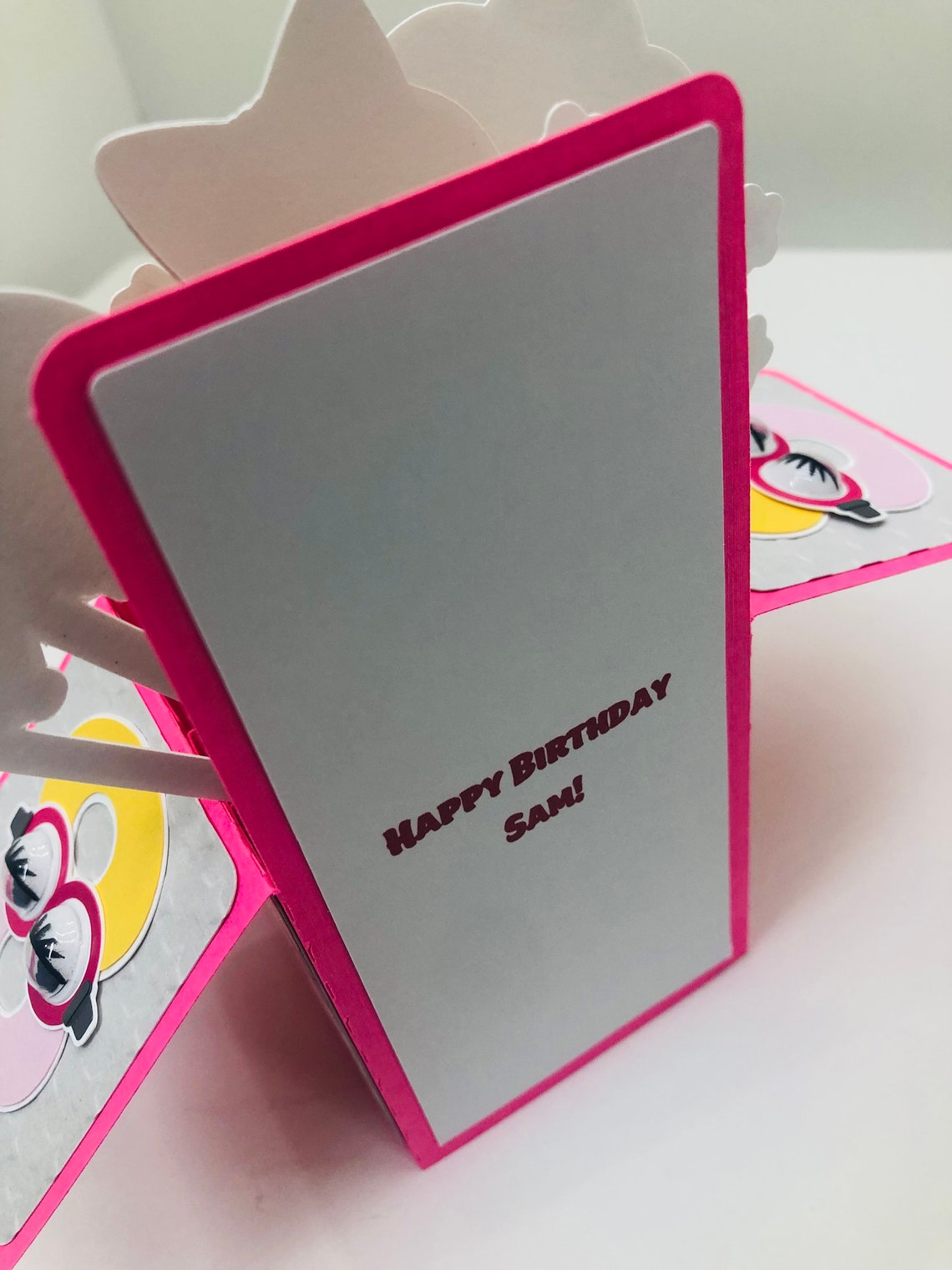 Minion Girl Birthday Pop up Card - Etsy