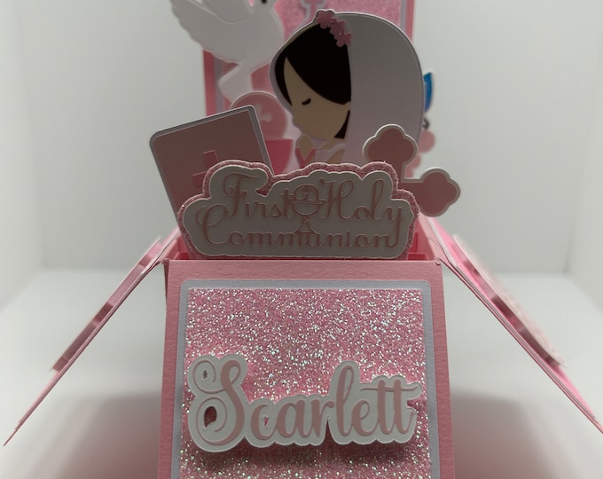 First Holy Communion Pop up Card - Etsy